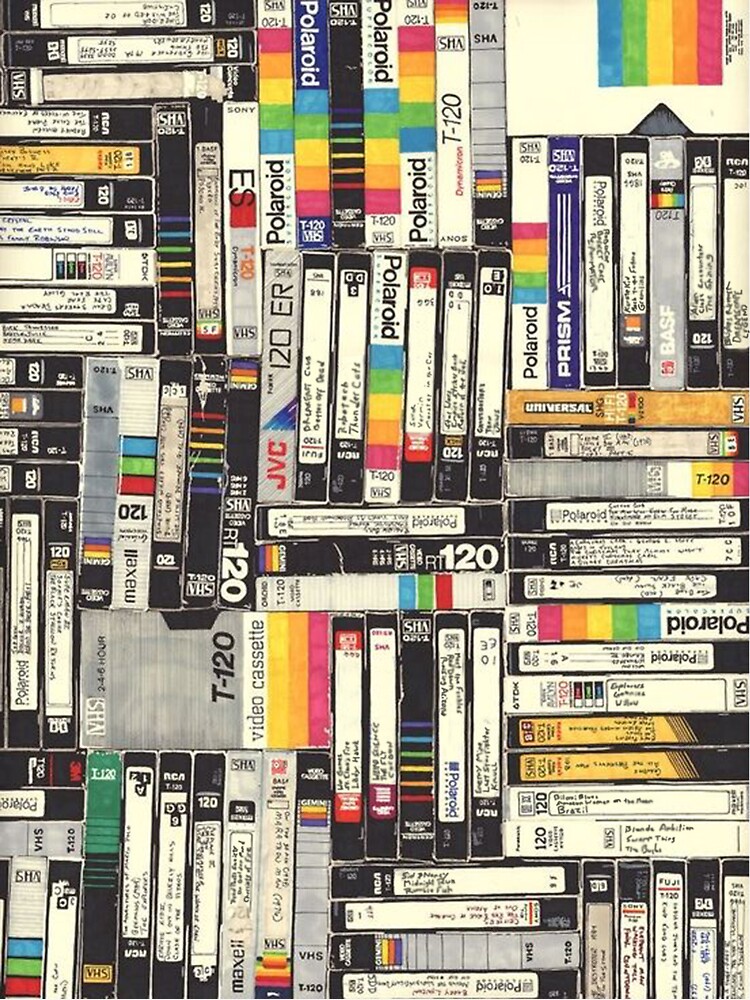 "Retro VHS Tapes - Movies from the 80's" Sticker for Sale by FilmFit ...