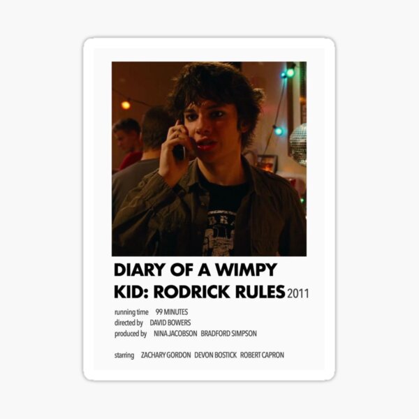 "Rodrick Rules " Sticker for Sale by lunervie | Redbubble