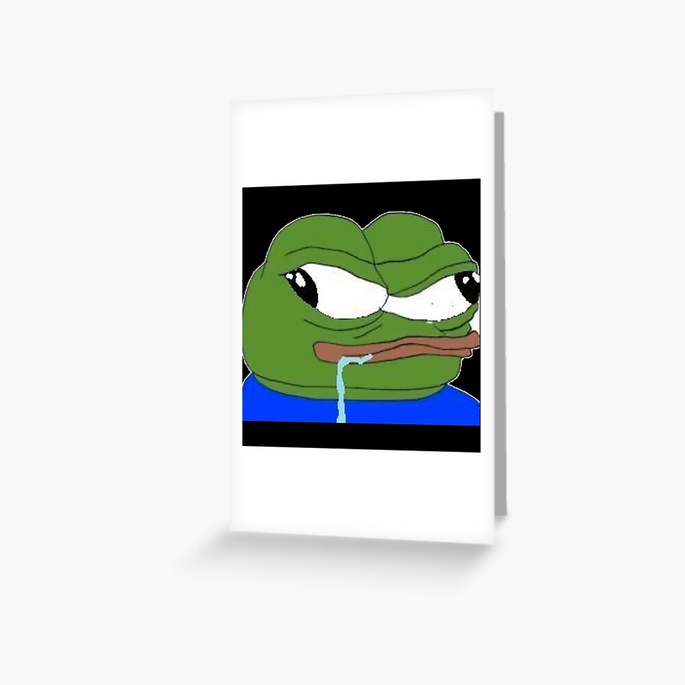 "Pepe the frog meme drool" Greeting Card for Sale by Omeris | Redbubble