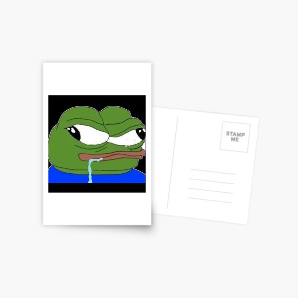 "Pepe the frog meme drool" Postcard by Omeris | Redbubble
