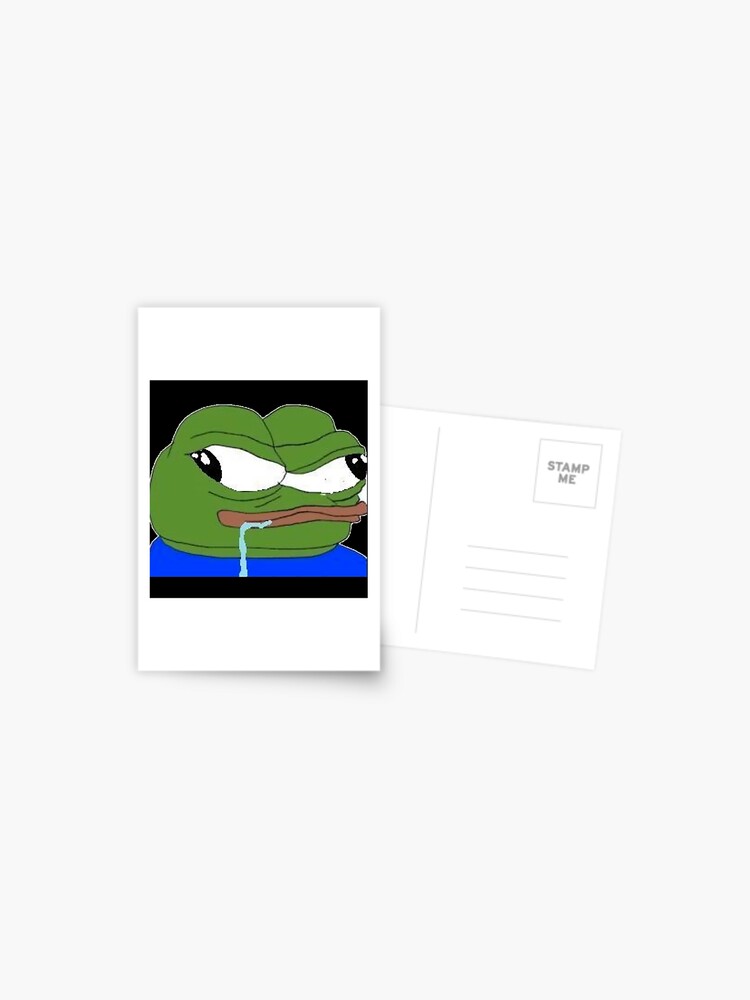 "Pepe the frog meme drool" Postcard by Omeris | Redbubble
