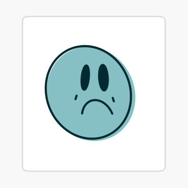 "Sad Face" Sticker by chornb | Redbubble