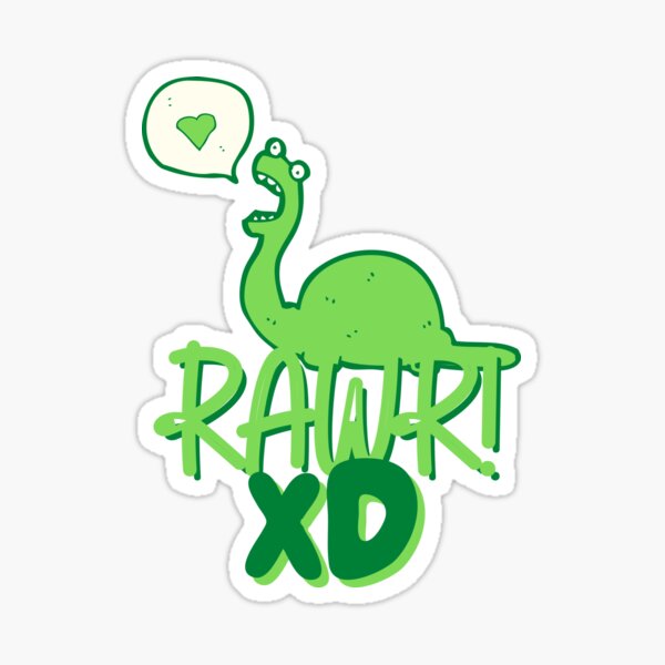 Rawr Xd Stickers | Redbubble