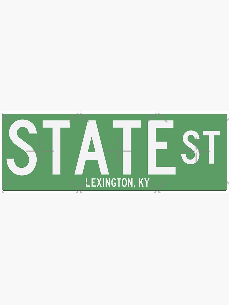 "UK State Street Sign" Sticker for Sale by icarlyk95 | Redbubble