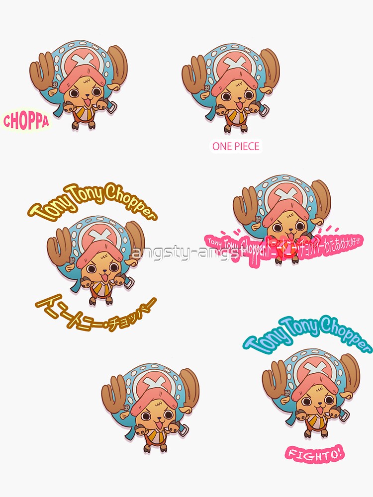 "ONE PIECE! Tony Tony Chopper!" Sticker for Sale by angsty-angst ...