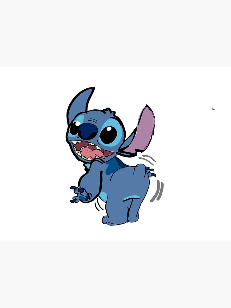 "cute stitch shaking butt" Sticker for Sale by bentleycreates | Redbubble