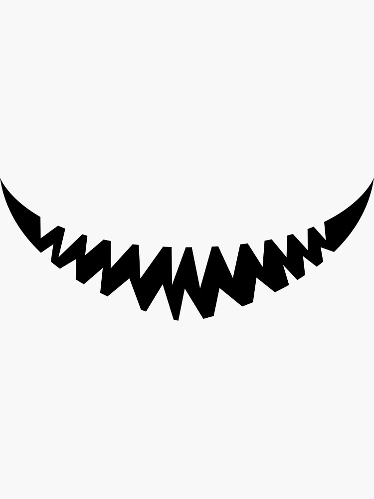 "Scary Smile" Sticker by Raze-N-Designs | Redbubble