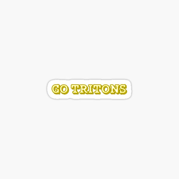 "Go Tritons Gold Yellow University College Team" Sticker for Sale by ...