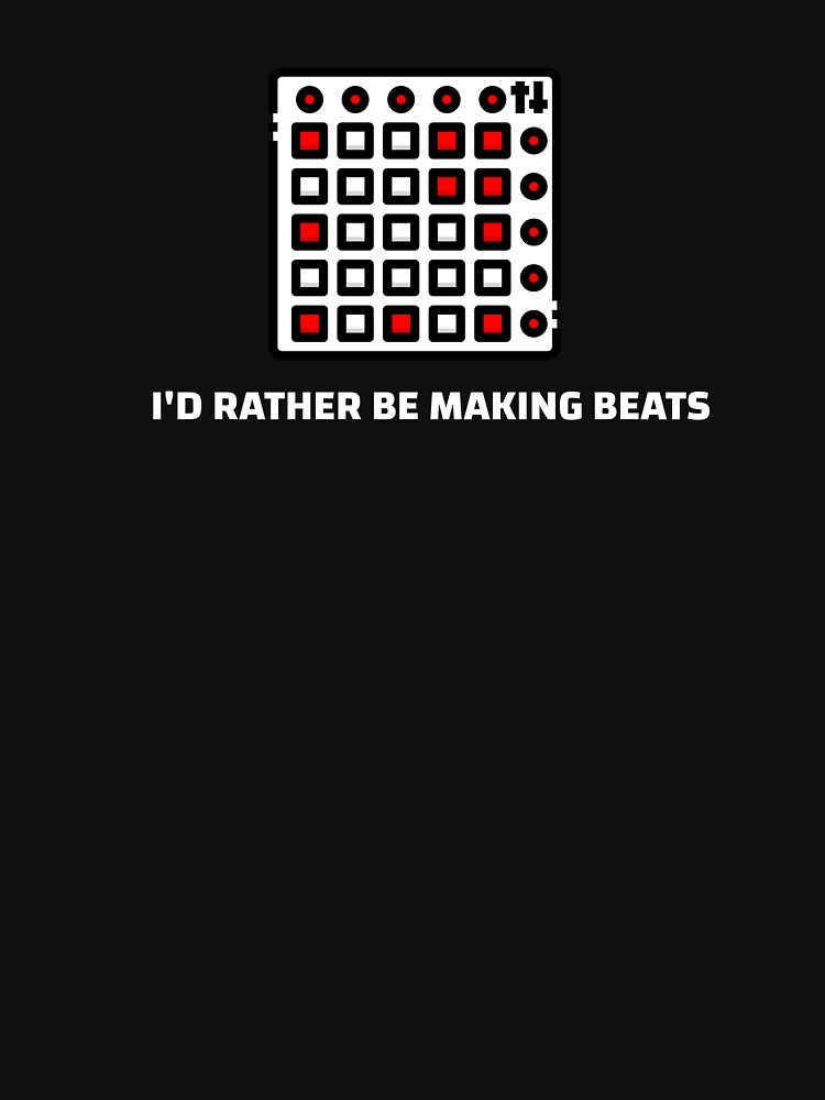 "I'd Rather be Making Beats Shirt for Beat Maker Music Producer Lofi" T ...