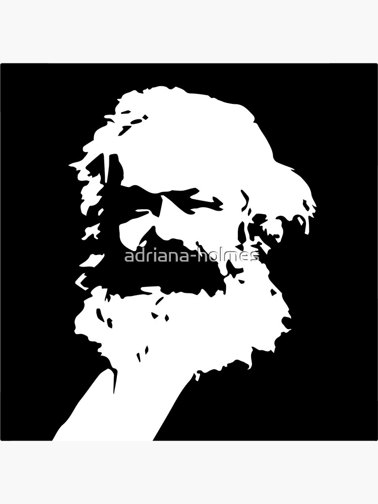 "Karl Marx Pen and Ink Drawing" Poster for Sale by adriana-holmes ...