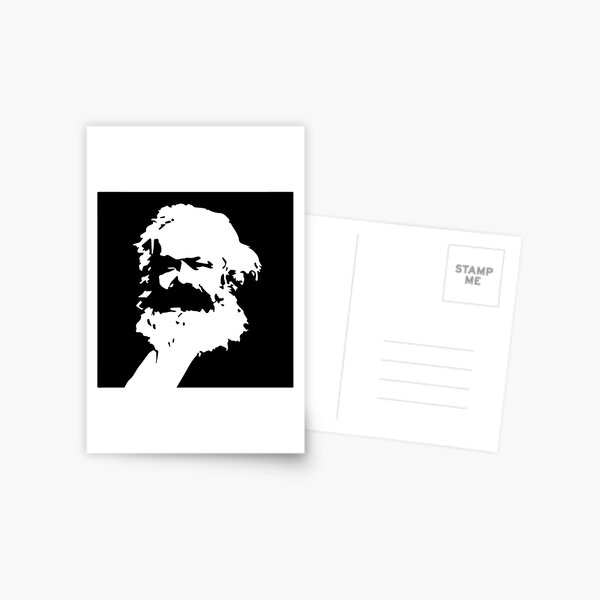 "Karl Marx Pen and Ink Drawing" Postcard by adriana-holmes | Redbubble
