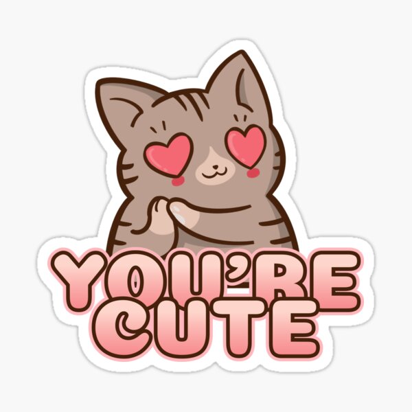 "You Are Cute" Sticker by OnepixArt | Redbubble