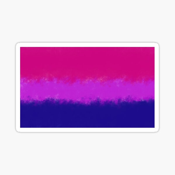 "Bi Flag" Sticker by AtomicAce | Redbubble