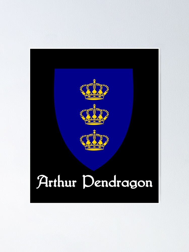 "The Heraldry of King Arthur - with Title" Poster for Sale by ...