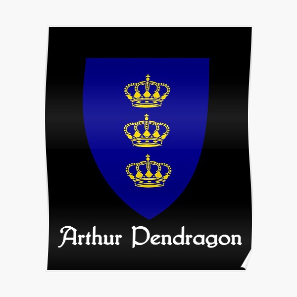 "The Heraldry of King Arthur - with Title" Poster for Sale by ...