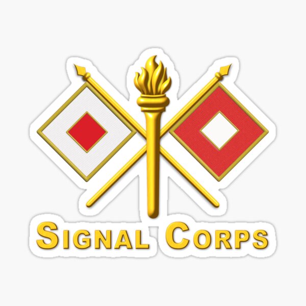"Proud Army Signal Corps Veteran" Sticker for Sale by SoldierAlways ...