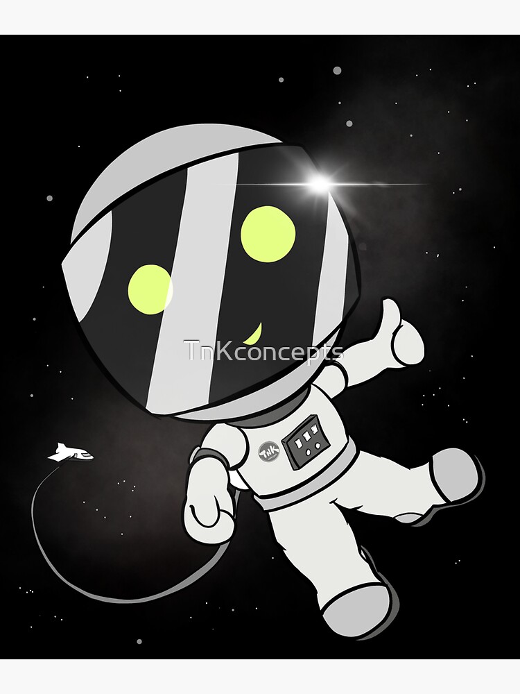 "Cosmo, the chibi astronaut" Sticker for Sale by TnKconcepts | Redbubble