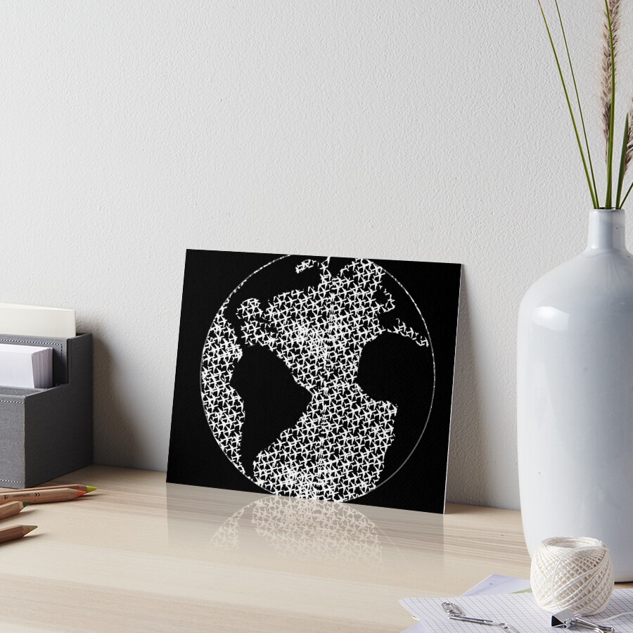 "How do pilots see the world, world map planes" Art Board Print by ...