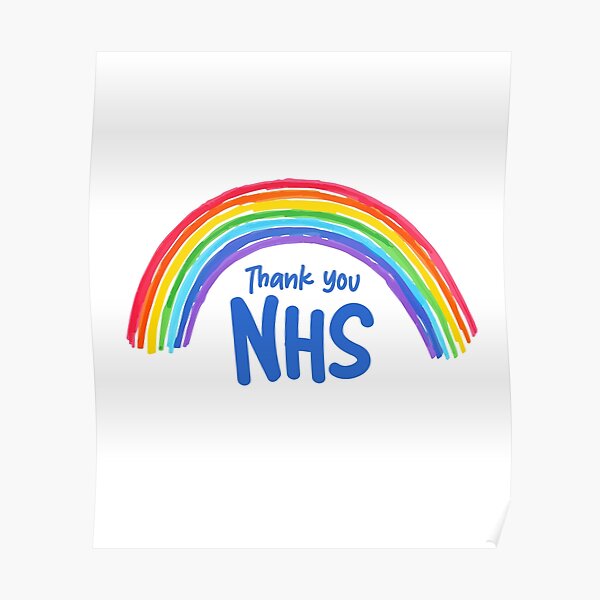 "THANKYOU NHS" Poster by phassystore | Redbubble