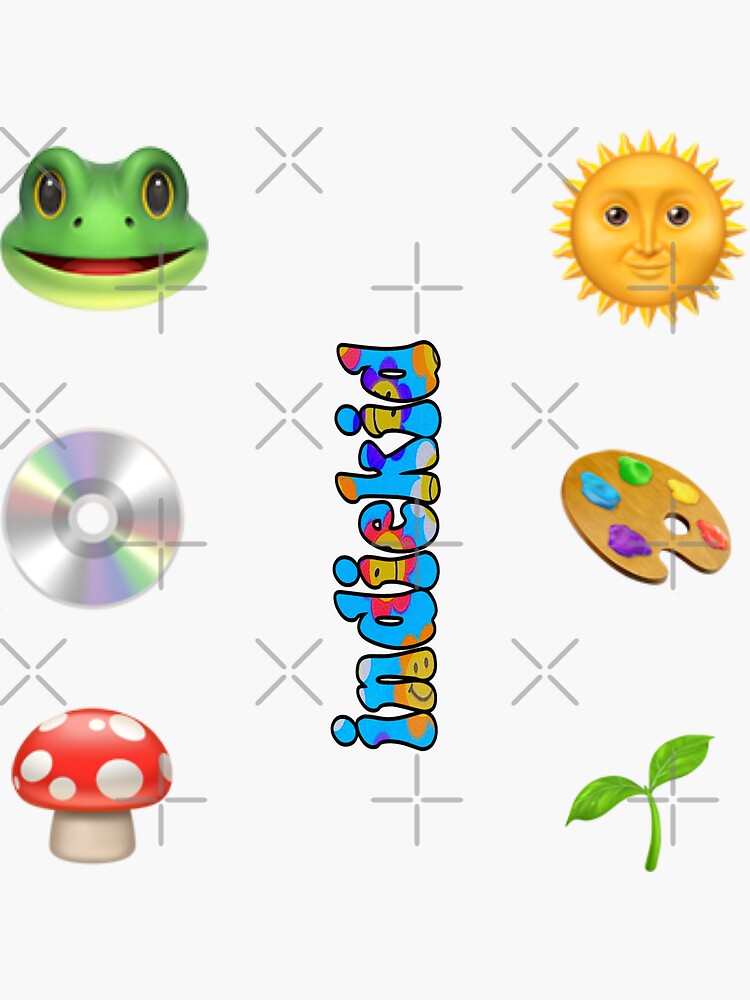 "indie emojiss" Sticker for Sale by sistermoiyaa | Redbubble