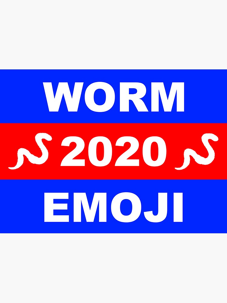 "WORM EMOJI 2020" Sticker for Sale by 1ucas | Redbubble