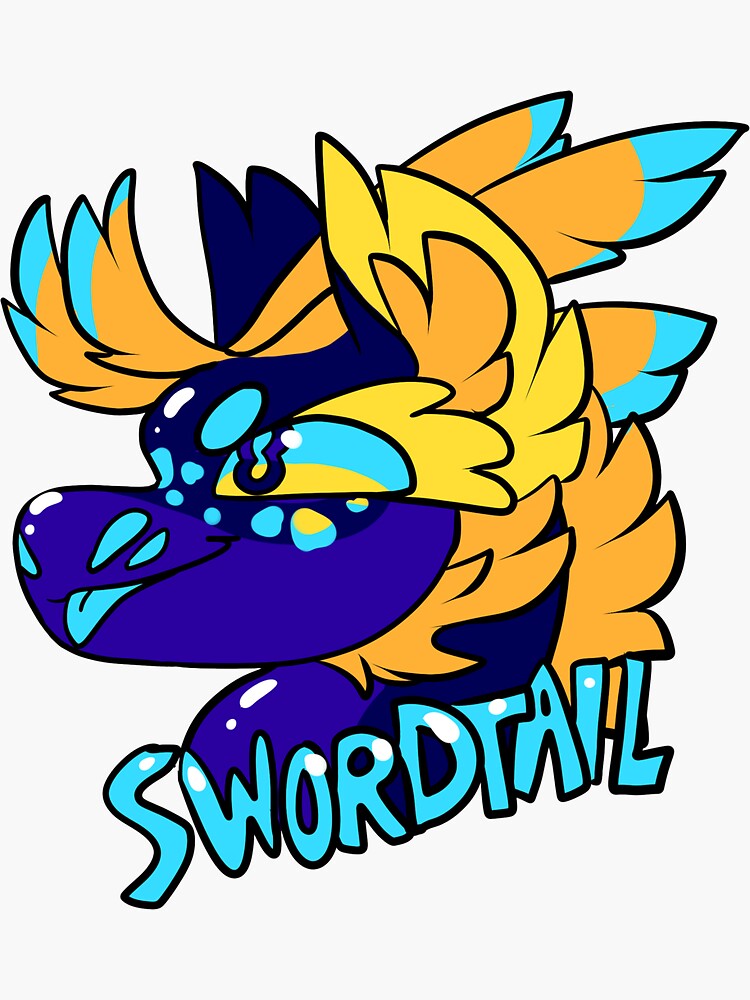 "Swordtail Sticker [Wings of Fire]" Sticker for Sale by OliveCow ...