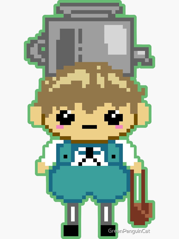 "Over the Garden Wall Pixel Greg Stickers" Sticker by GreenPenguinCat ...
