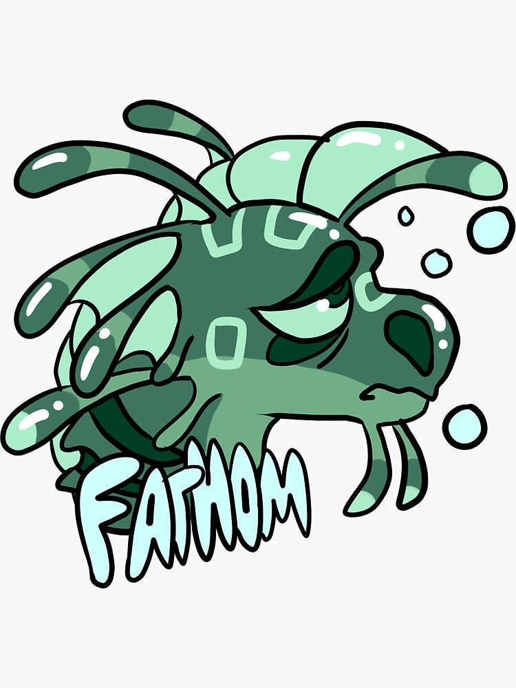 "Fathom Sticker [Wings of Fire]" Sticker for Sale by OliveCow | Redbubble