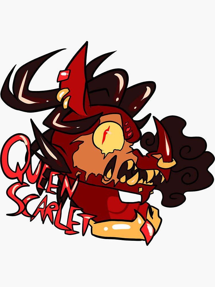 "Queen Scarlet [Wings of Fire]" Sticker for Sale by OliveCow | Redbubble