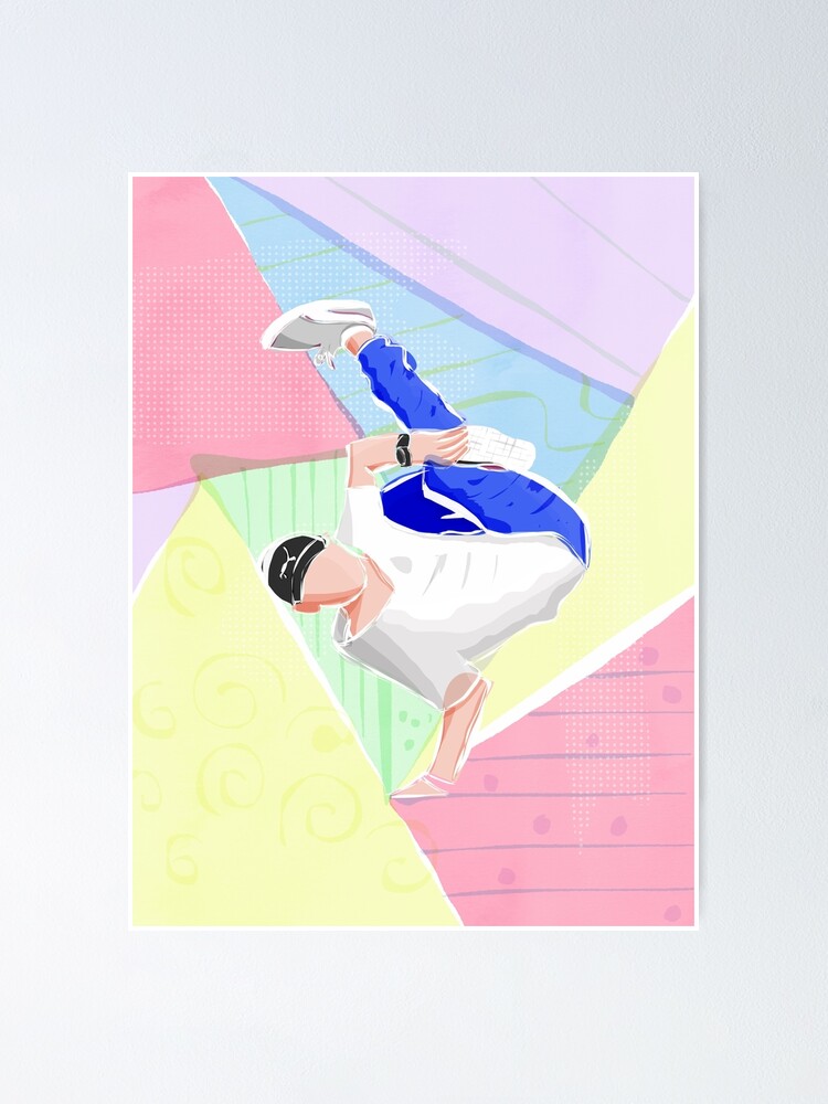 "Bboy Airchair" Poster by eddysims | Redbubble
