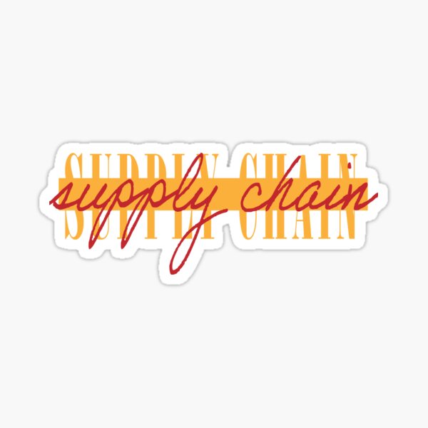 "supply chain management" Sticker for Sale by bazinga1235 | Redbubble