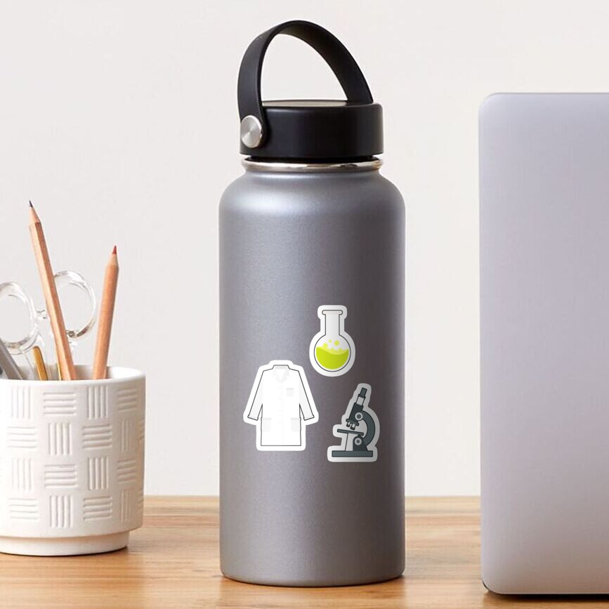"laboratory instruments" Sticker by mayassa-shop | Redbubble