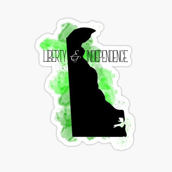 "Delaware Motto" Sticker by JuniperBDesigns | Redbubble