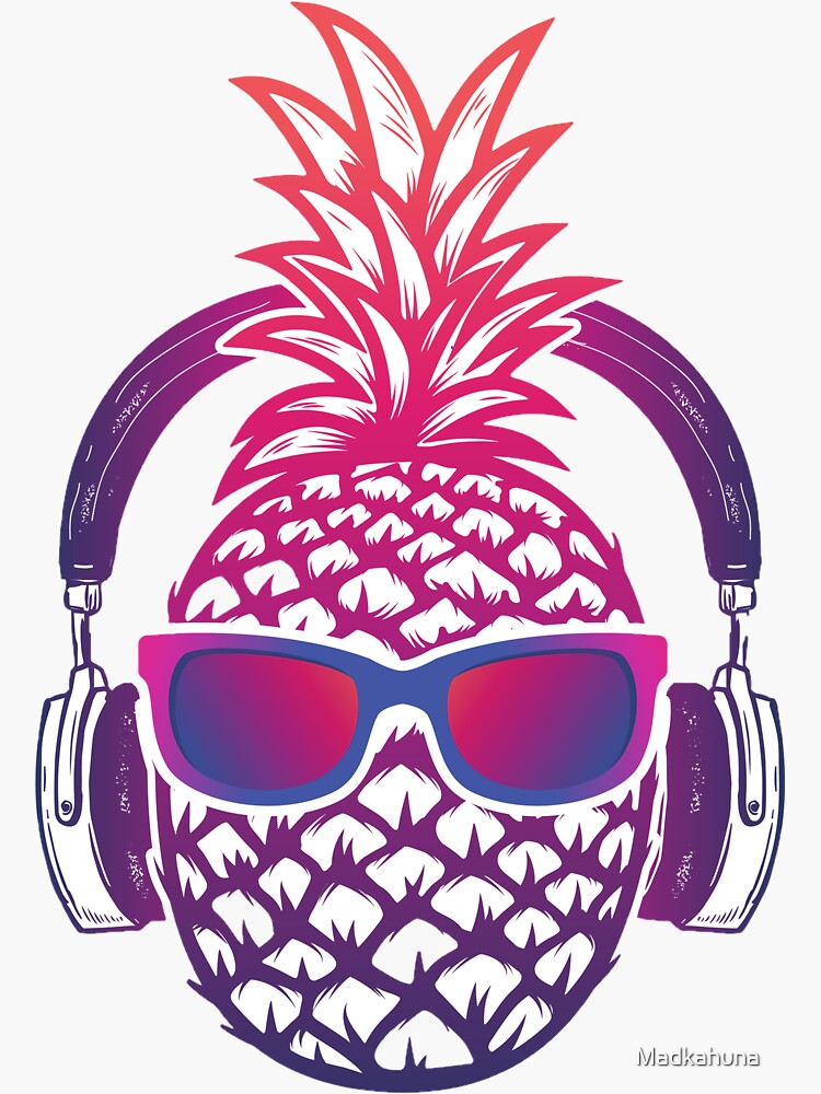 "Pineapple Juice " Sticker by Madkahuna | Redbubble