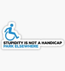 Funny Handicap: Stickers | Redbubble