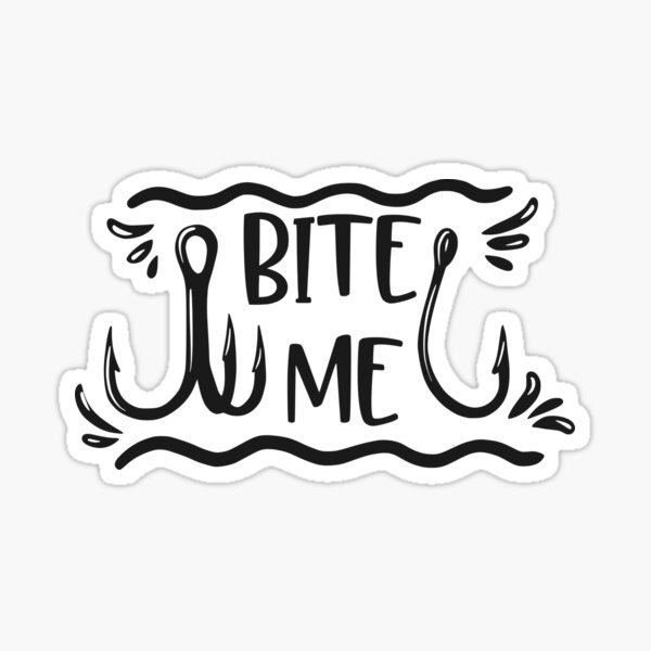 "Bite Me" Sticker by viviewhite | Redbubble