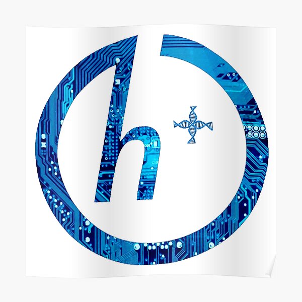Póster «Símbolo del transhumanismo (en blanco)» de DotorEaon | Redbubble