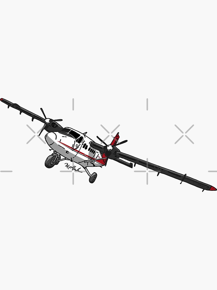 "Twin Otter N790CP" Sticker for Sale by Statepallets | Redbubble