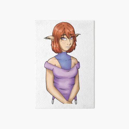 "Cute Pouting Elf Cartoon Style" Art Board Print by Dallas-Artworks ...