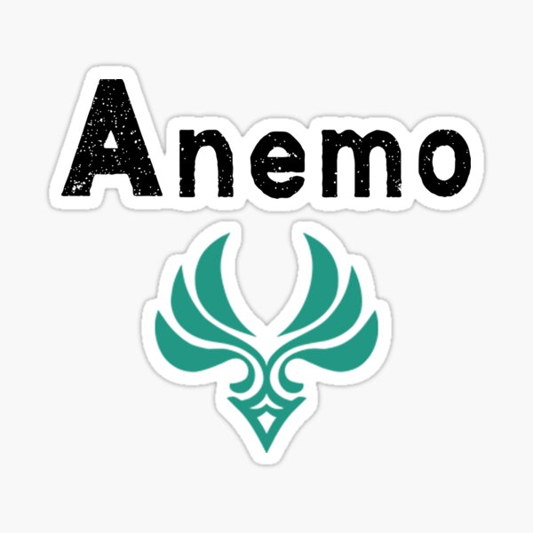 "Genshin Impact Element Anemo" Sticker for Sale by Krimsy | Redbubble
