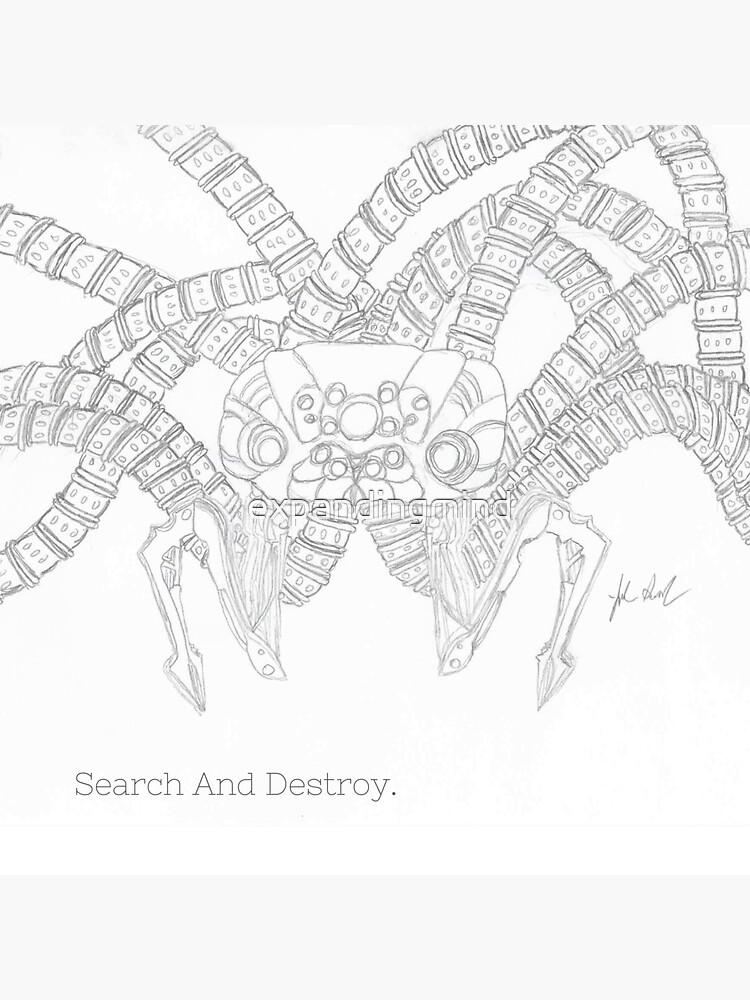 "Matrix Sentinel AKA "Squiddy"" Sticker for Sale by expandingmind ...