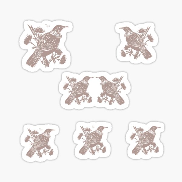 "Tui" Sticker for Sale by MvuuStudio | Redbubble