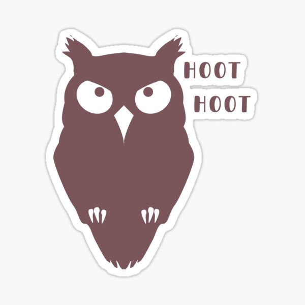 "Hoot Hoot: Red Owl Selection" Sticker for Sale by Intuitivengine ...