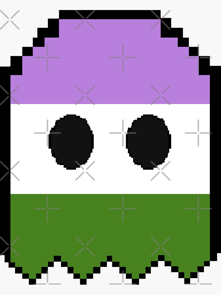 "Gender Queer Flag Halloween Ghost" Sticker for Sale by calliamoy ...