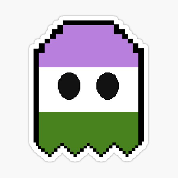 "Gender Queer Flag Halloween Ghost" Sticker for Sale by calliamoy ...