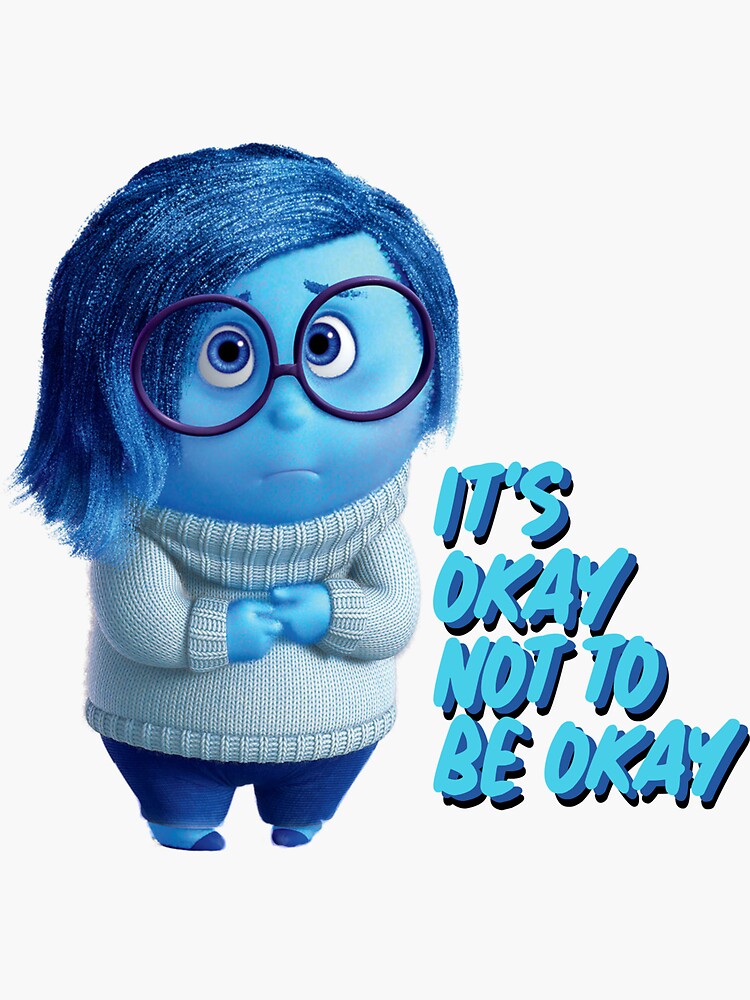 "Sadness from Inside Out" Sticker for Sale by normanlikescats | Redbubble