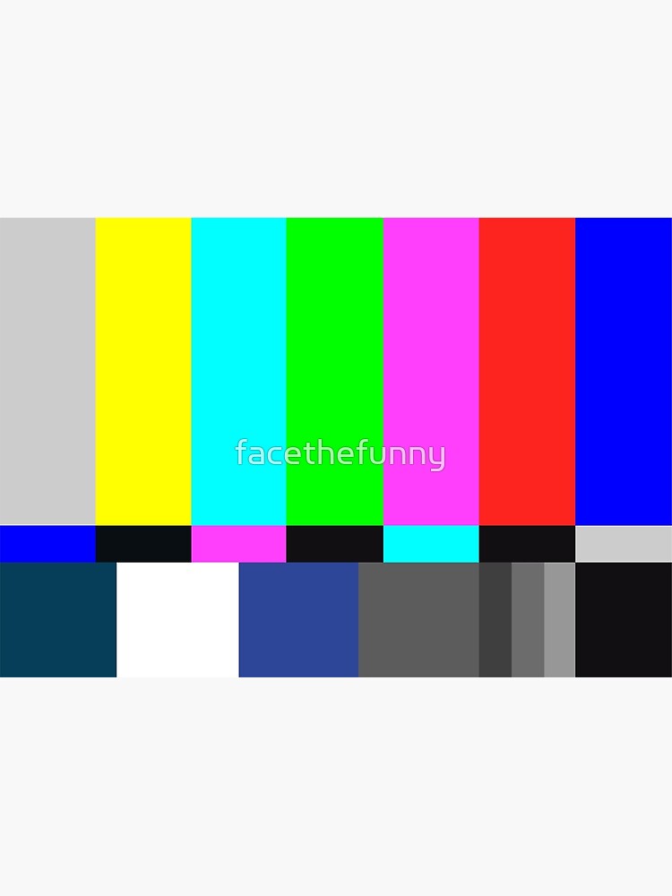 "SMPTE Color Bars" Poster by facethefunny | Redbubble