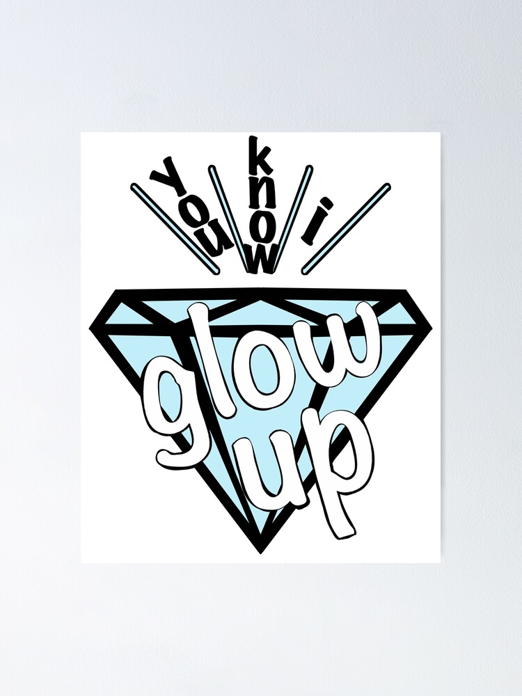 "Glow Up Diamond- Kpop Design" Poster for Sale by xohb91 | Redbubble