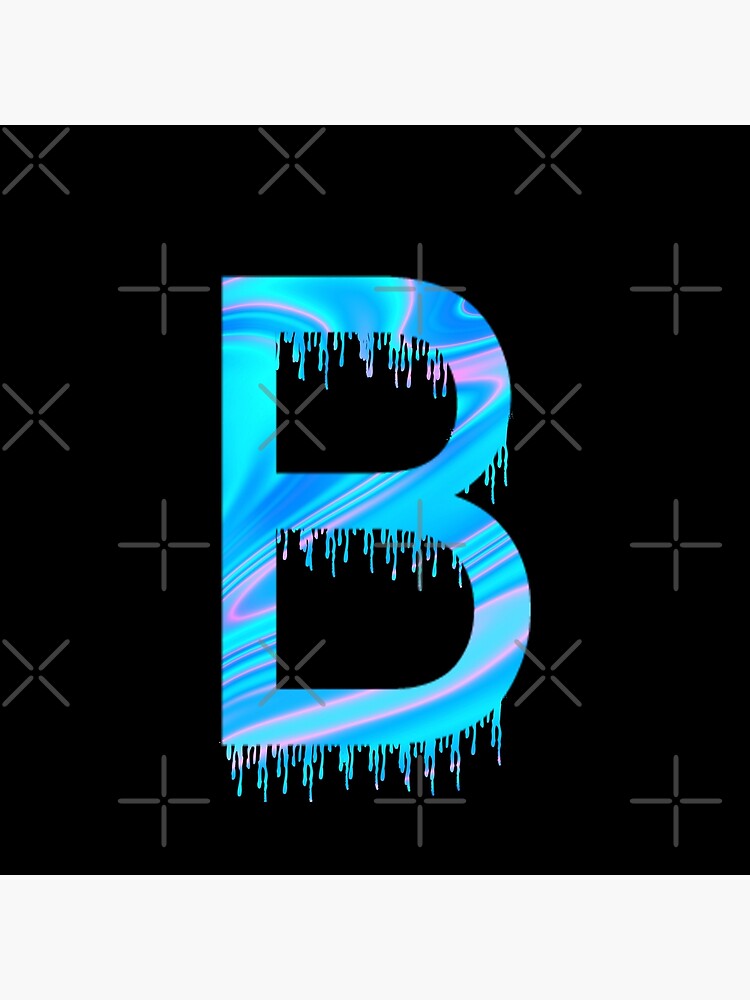"Drippy Holographic Beta/B Transparent Alphabet." Poster by ...