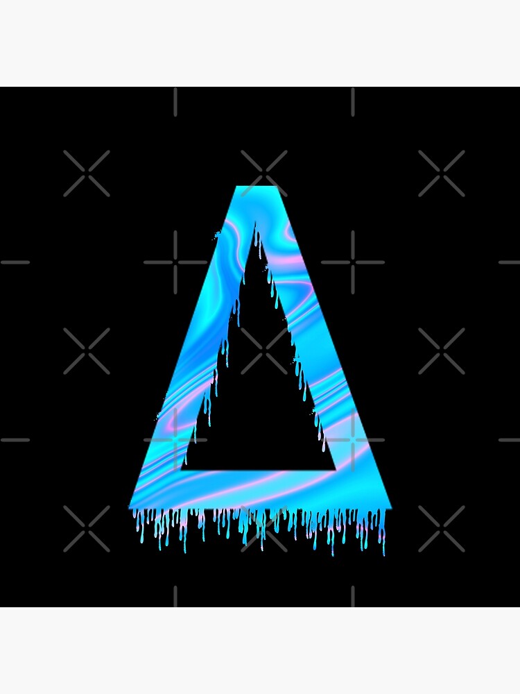 "Drippy Holographic Delta/D Transparent Alphabet." Poster by ...